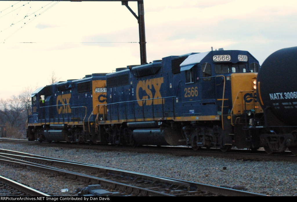 CSX GP38-2 2566 trails on C770-02